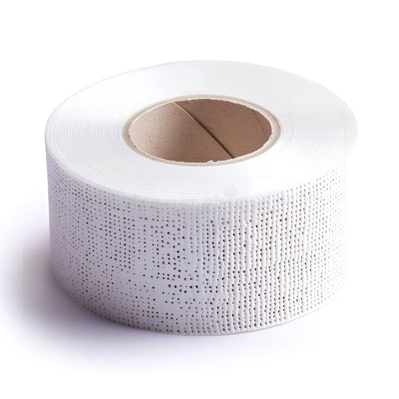 Perforated White Paper Roll Packaging Material Supply Industrial ...