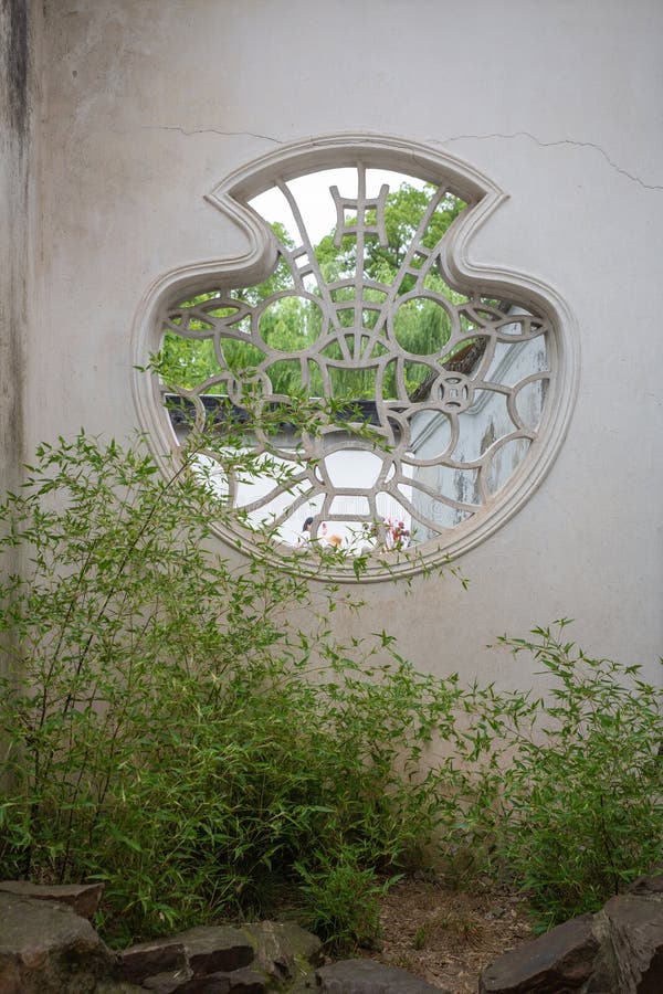 Perforated Garden Windows, Suzhou Gardens, China Stock Image - Image of ...