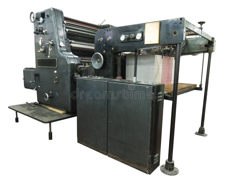 Perforation Machine and Print Cards Stock Image - Image of buildings ...
