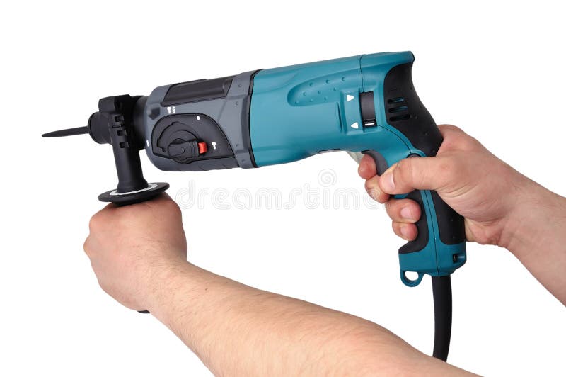Perforator in hand stock photo. Image of appliance, equipment - 24095970
