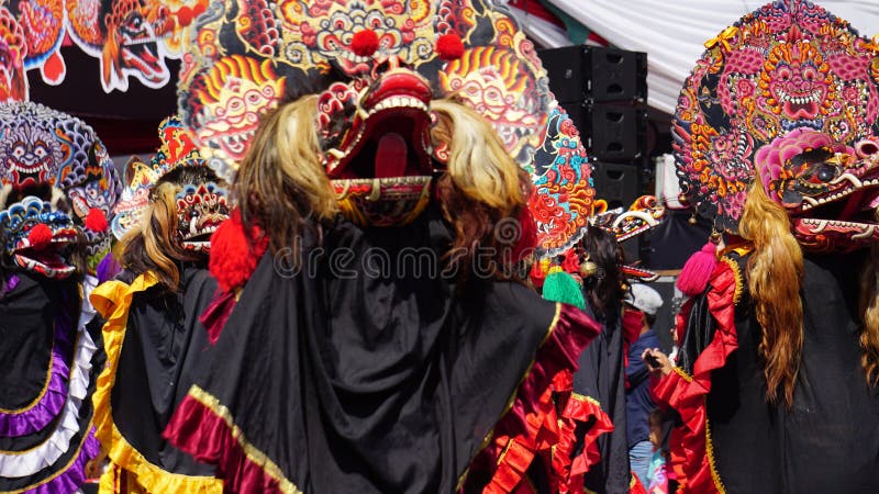 The Perform of 1000 Barong Dance. Barong is One of the Indonesian ...
