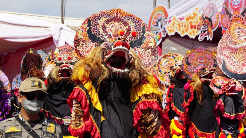 The Perform of 1000 Barong Dance. Barong is One of the Indonesian ...