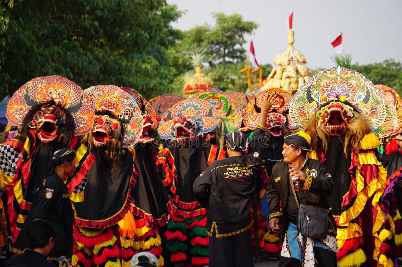 The Perform of 1000 Barong Dance. Barong is One of the Indonesian ...