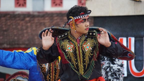 The Perform of Celeng Dance. Celeng Means Wild Boar Editorial Photo ...