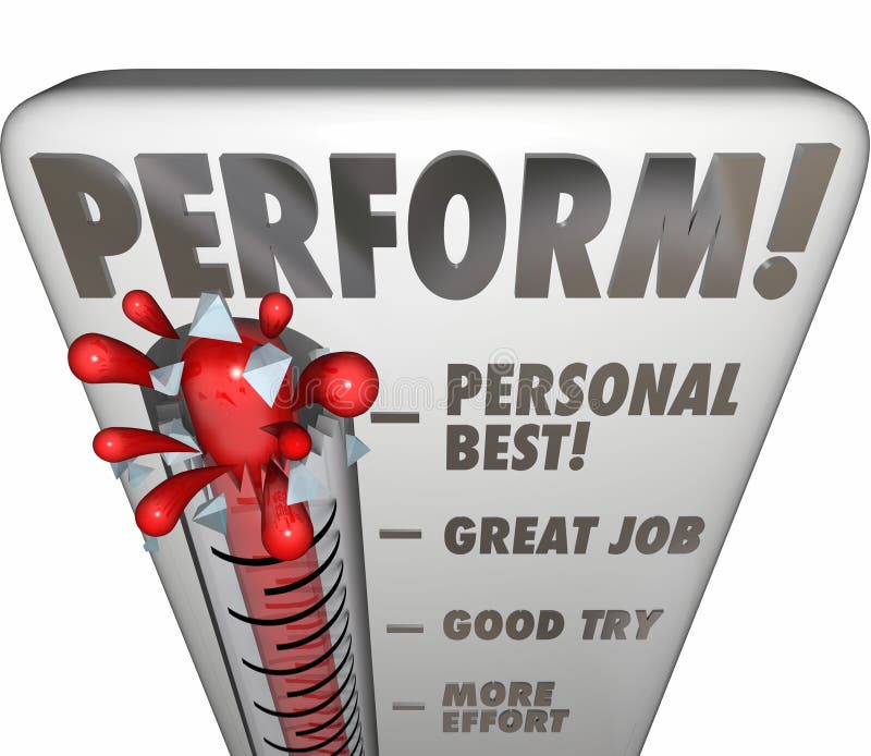 Perform Thermometer Measure Score Feedback Grade Rating Success Stock ... Perform Thermometer Measure Score Feedback Grade Rating Success Stock ...