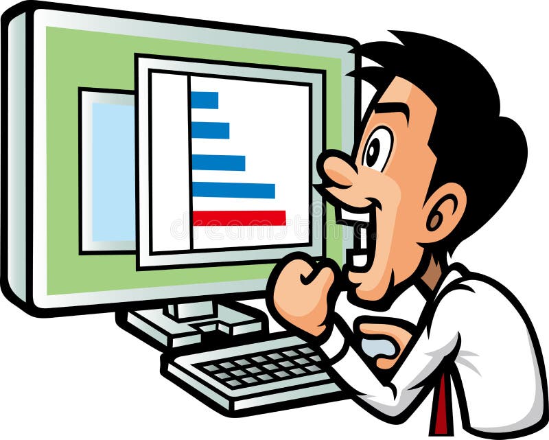 Performance Achieved Businessman Stock Illustration - Illustration of ...