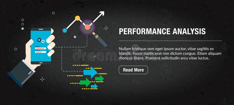 Performance Analysis, Banner Internet with Icons in Vector Stock Vector ... Performance Analysis, Banner Internet with Icons in Vector Stock Vector ...