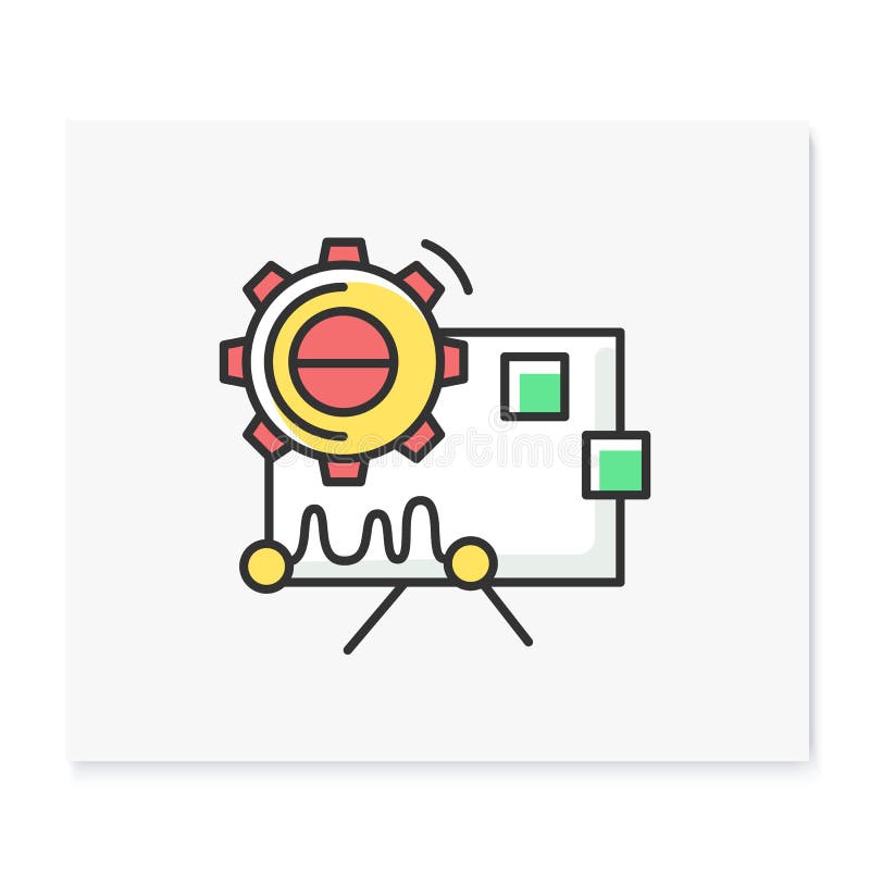 Performance Analysis Color Icon Stock Illustration - Illustration of ...