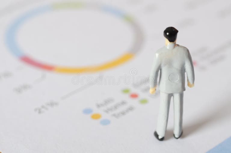 Performance Analysis Concept with Business Figure and Pie Report Stock ...