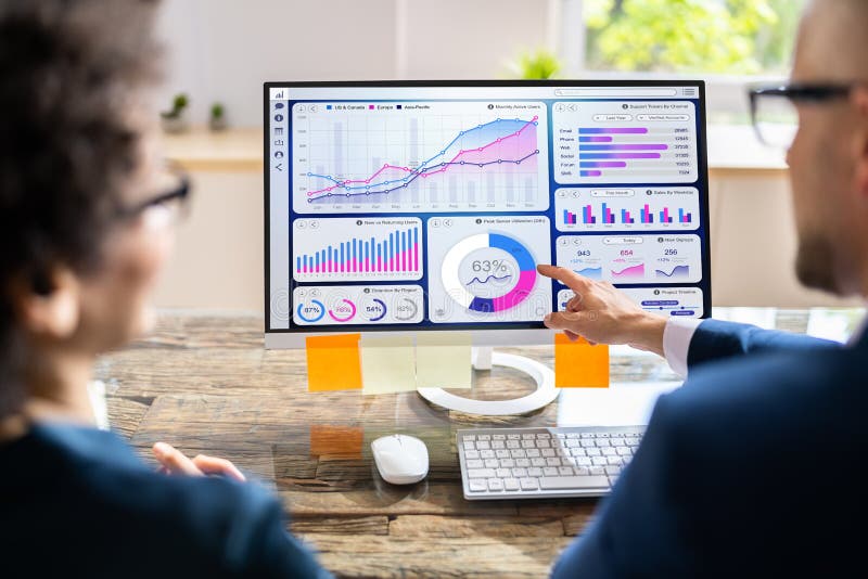 Performance Analytics Dashboard Tech on PC Screen Stock Photo - Image ...