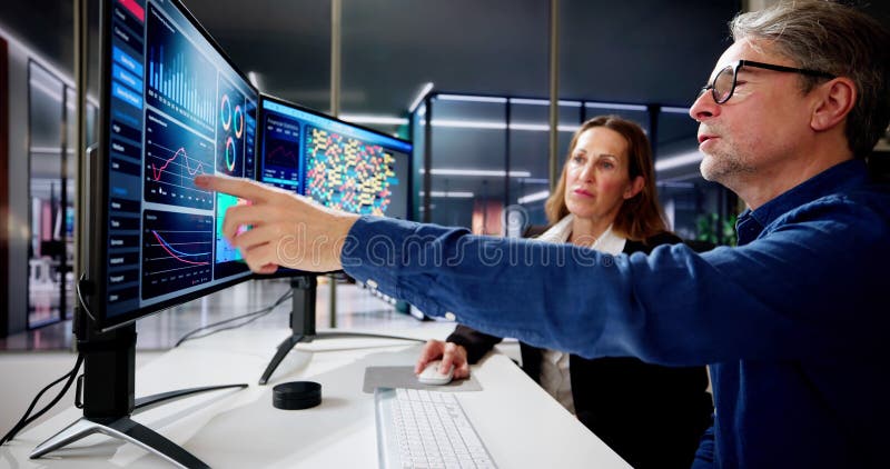Performance Analytics Dashboard Tech on PC Screen Stock Image - Image ...