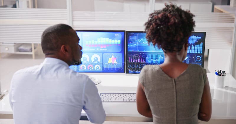 Performance Analytics Dashboard Tech on PC Screen Stock Image - Image ...
