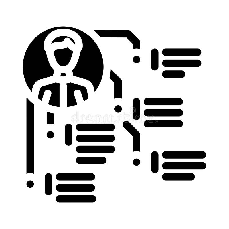 Performance Appraisal Business Process Glyph Icon Vector Illustration ...