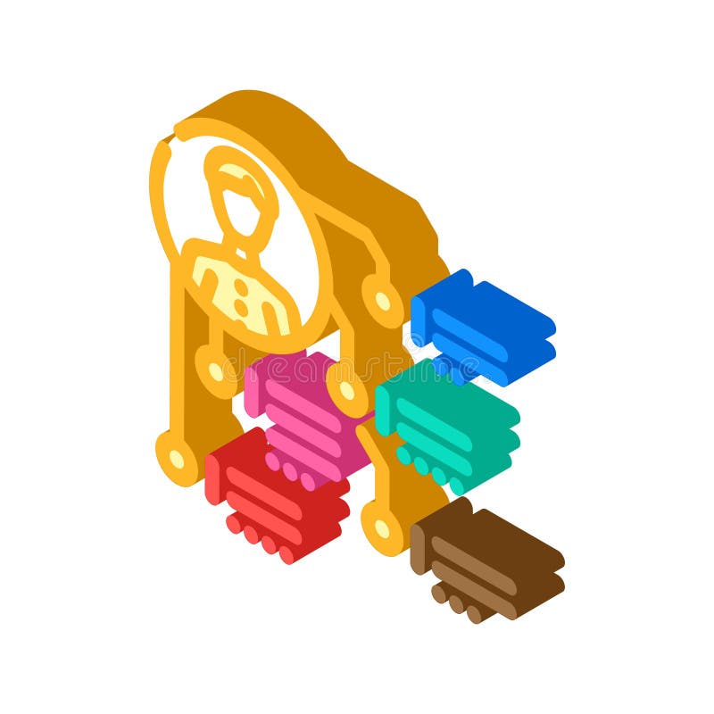 Performance Appraisal Business Process Isometric Icon Vector ...