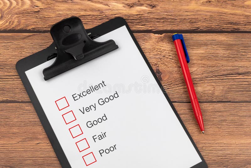 Performance Appraisal Checklist on Clipboard Stock Photo - Image of ...