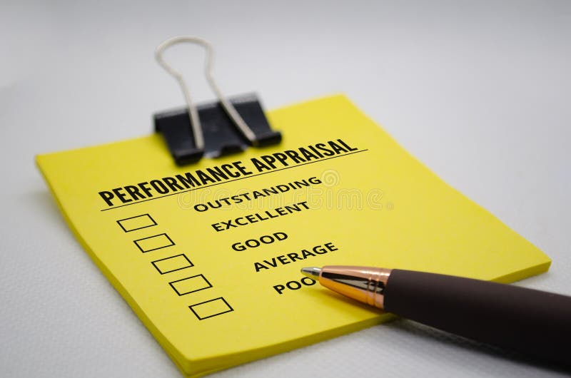 Performance Appraisal Text on Sticky Notes. Year End Appraisal Concept ...
