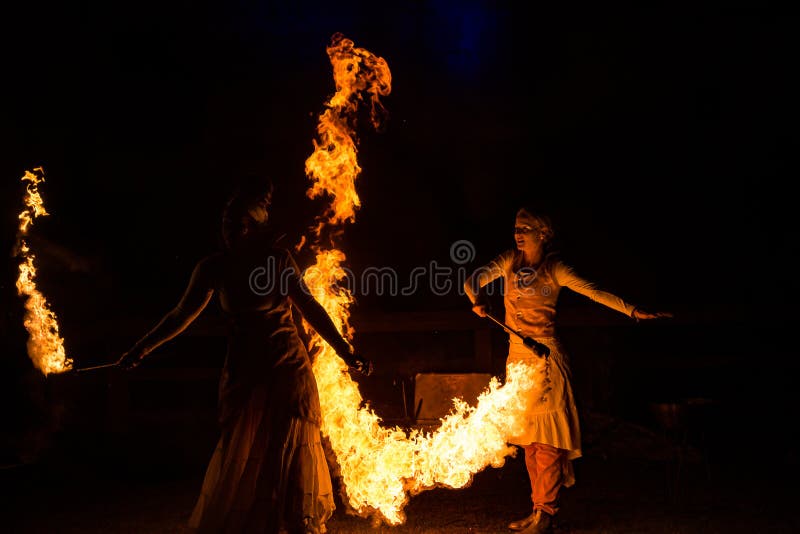 Performance Artists during Flame Show Editorial Image - Image of show ...