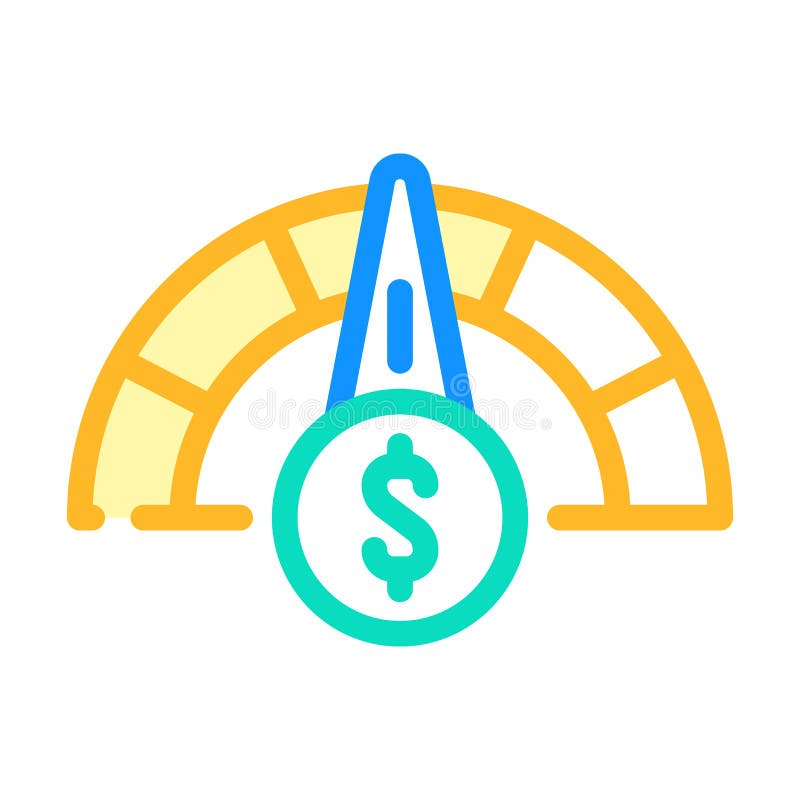 Performance Business Intelligence Color Icon Vector Illustration Stock ...