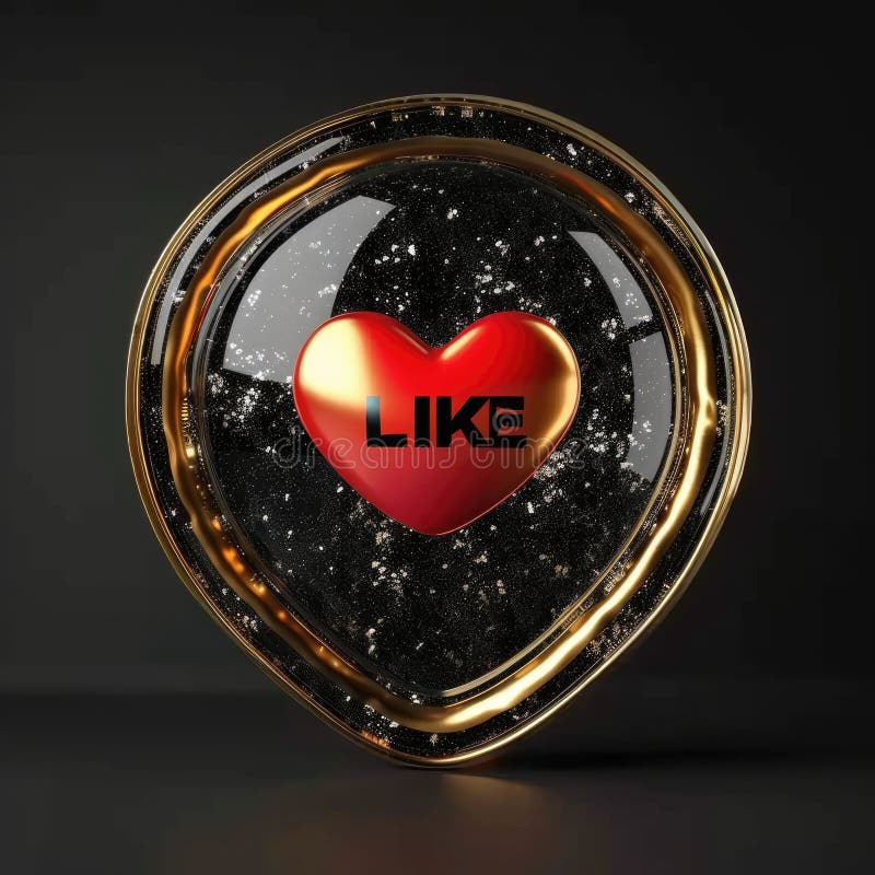 Performance, Button Featuring the Text Like, Embodying the Essence of ...