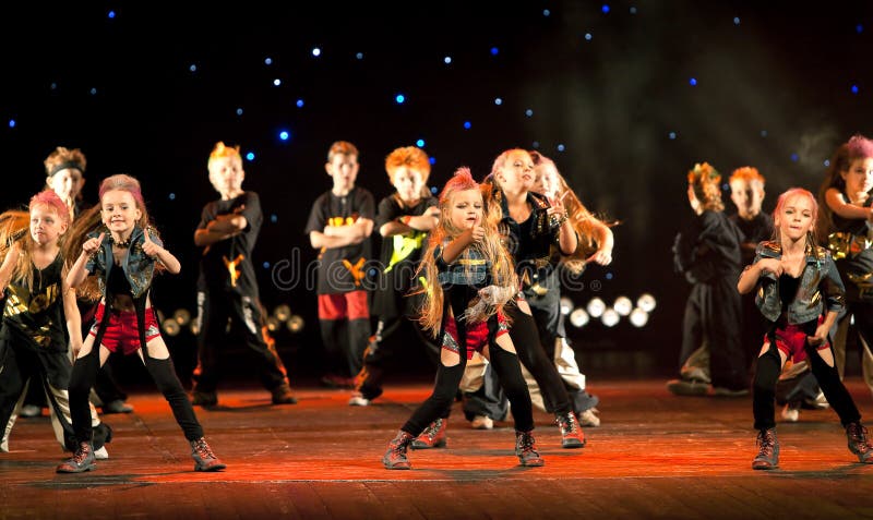 Performance of Dancing Group Editorial Stock Photo - Image of hand ...