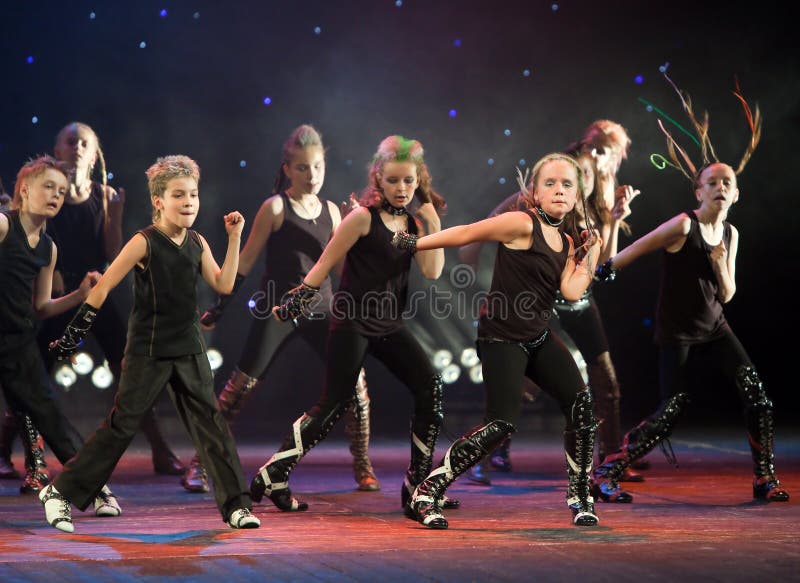 Performance of Dancing Group Editorial Stock Photo - Image of looking ...