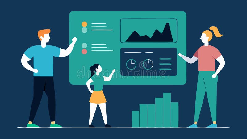 Performance Dashboard a Trainer Points at a Large Screen Showing Live ...
