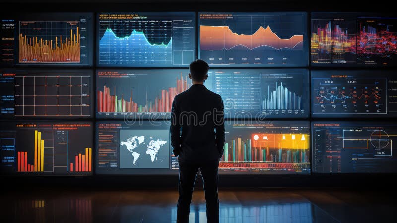 Performance data report stock illustration. Illustration of interactive ...