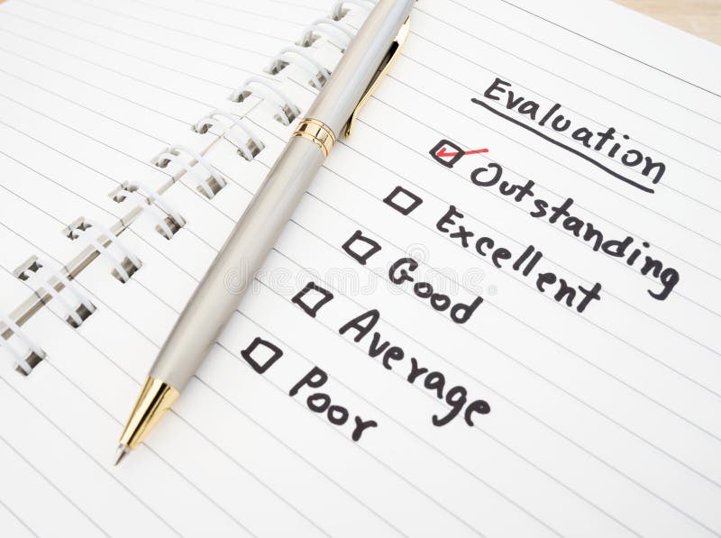 Performance Evaluation Check Box 5 Stock Photo - Image of choice ...