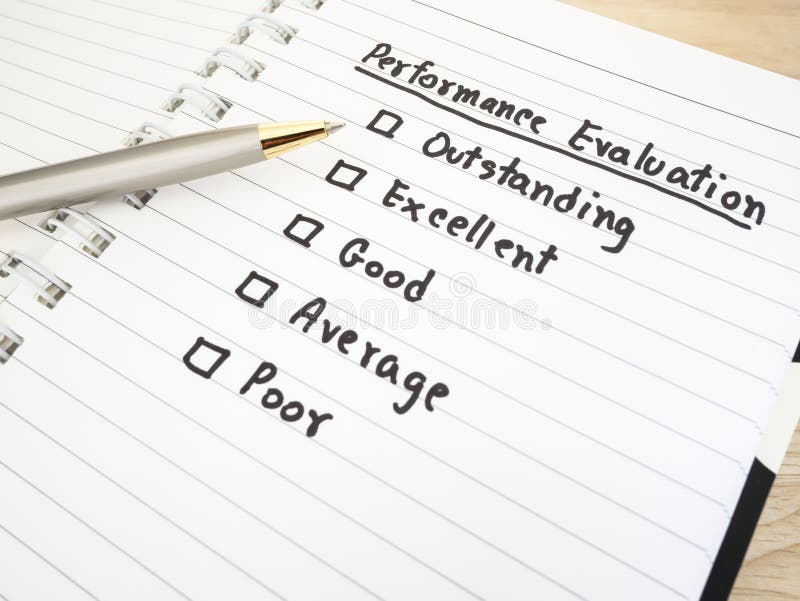 Performance Evaluation Check Box 3 Stock Photo - Image of appraisal ...