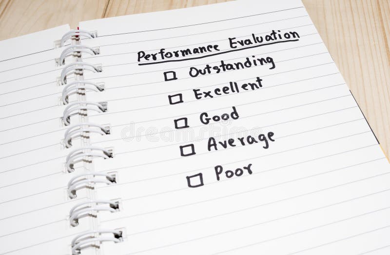 Performance Evaluation Check Box 10 Stock Photo - Image of business ...