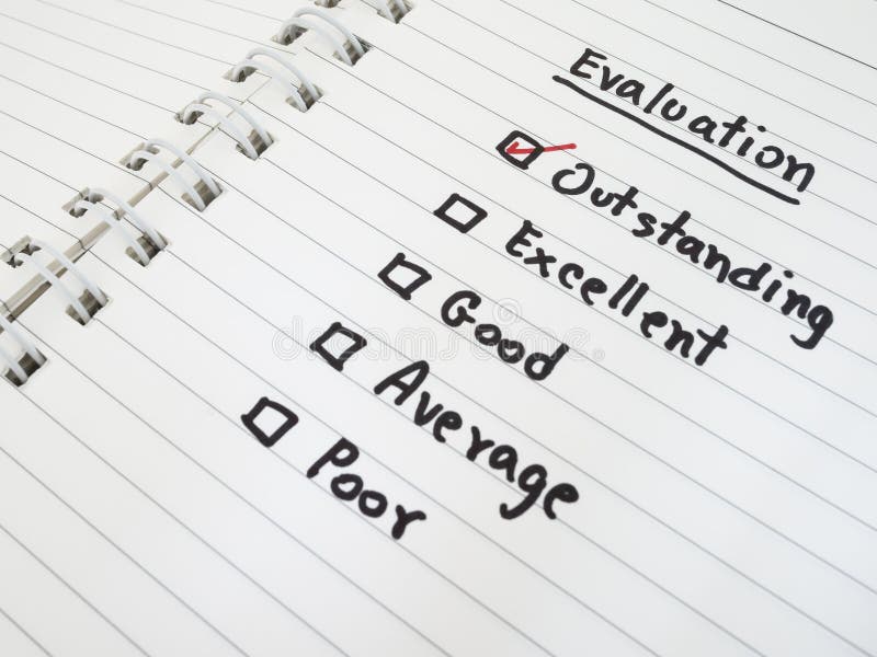 Performance Evaluation Check Box 12 Stock Image - Image of idea ...