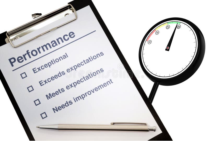 Performance evaluation stock image. Image of evaluation - 61049543