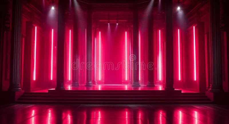 A Performance or Event is Poised To Unfold on the Empty, Modern Stage ...