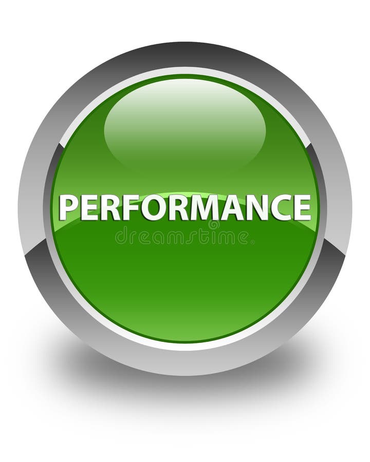Performance Glossy Soft Green Round Button Stock Illustration ...