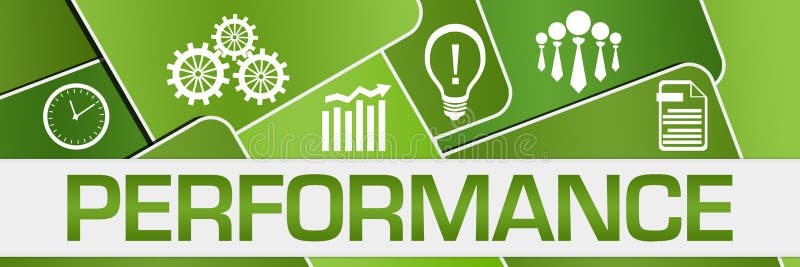 Performance Green Rounded Squares Symbols Stock Illustration ...