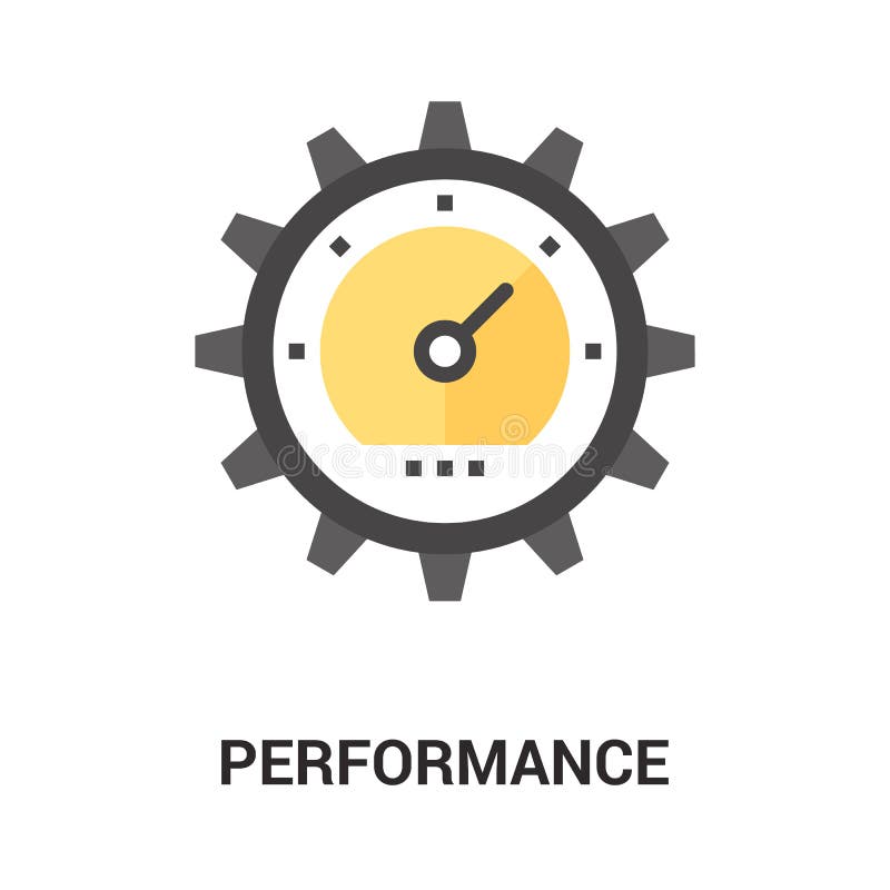 Performance icon concept stock vector. Illustration of speedometer ...