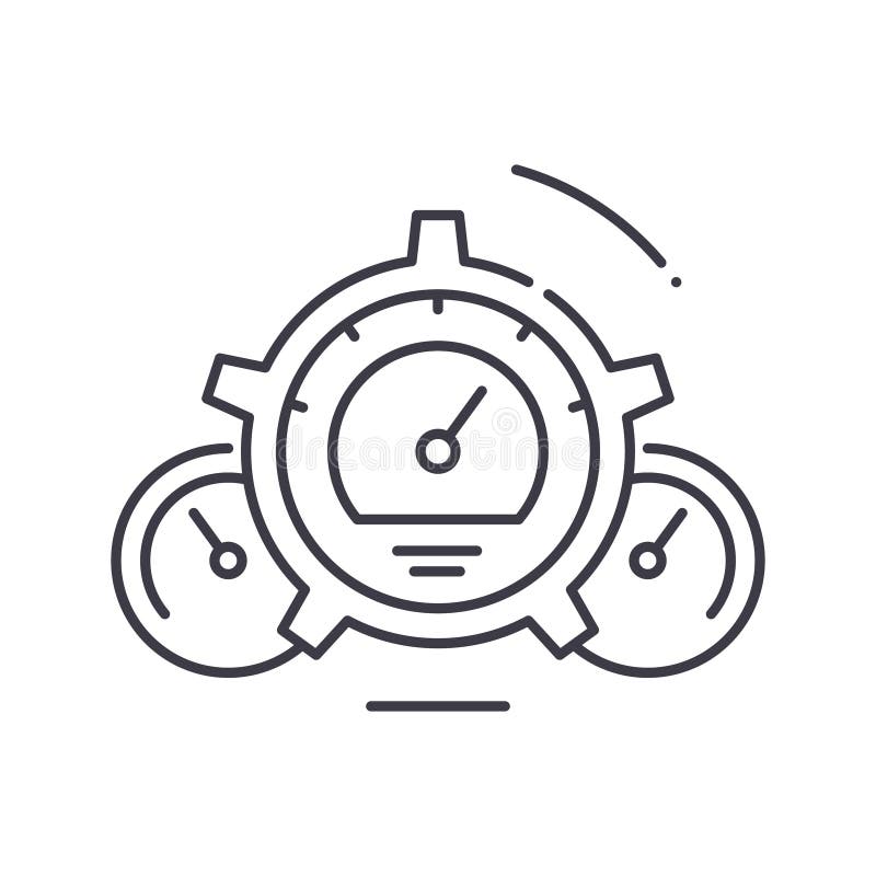 High Performance Icon, Black Vector Sign with Editable Strokes, Concept ...