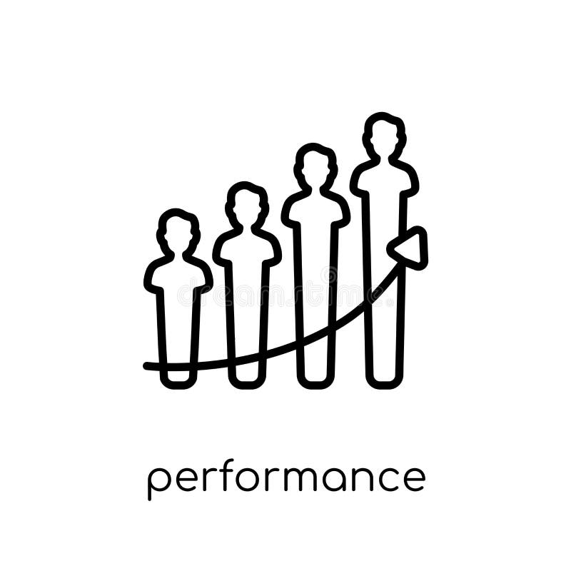 Performance Icon. Trendy Modern Flat Linear Vector Performance I Stock ...
