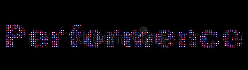 Performance led text stock illustration. Illustration of achievement ...