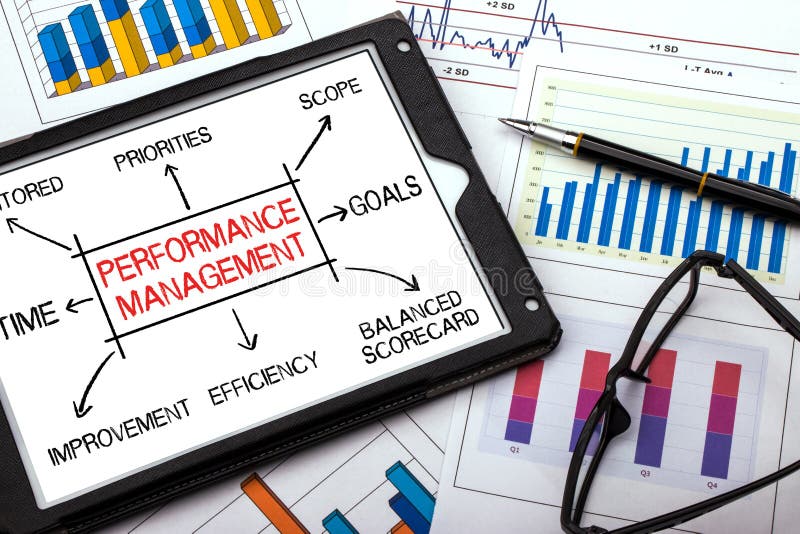 Performance Management Chart Stock Photo - Image of monitor, management ...