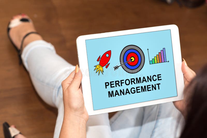 Performance Management Concept on a Tablet Stock Photo - Image of ...