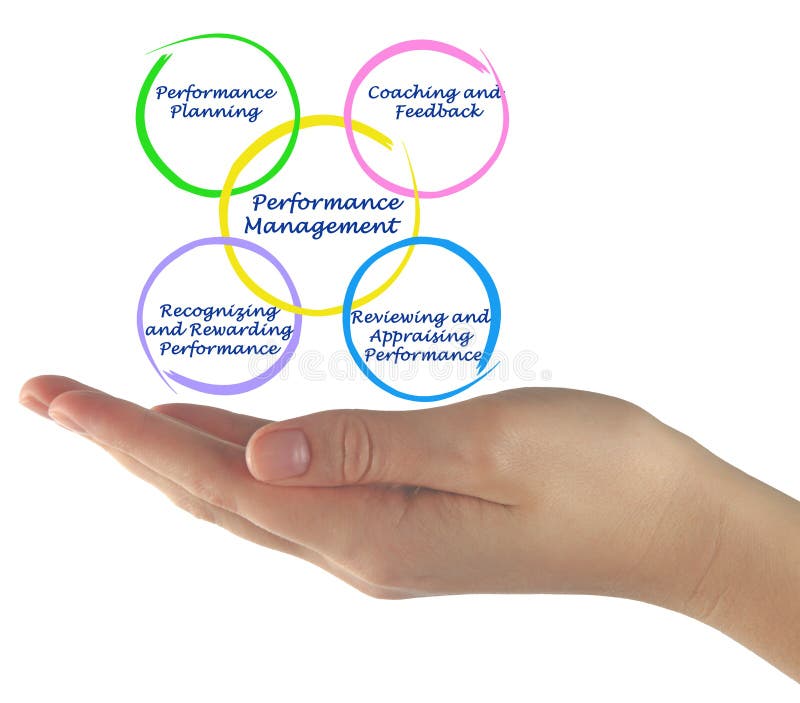 Performance Management Diagram Stock Photo - Image of palm, consulting ...