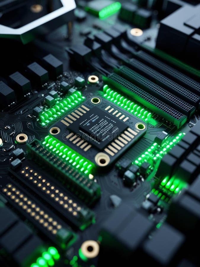 Performance Management by High-speed Processor Stock Illustration ...