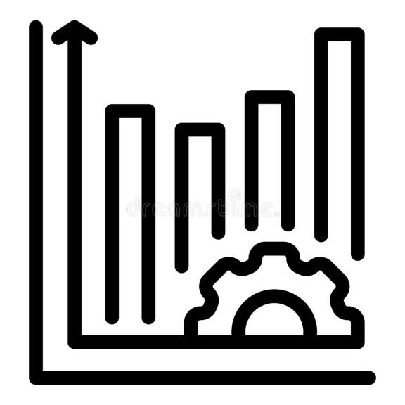 Performance Management Increasing with Gear Optimization Strategy Icon Stock Illustration ...