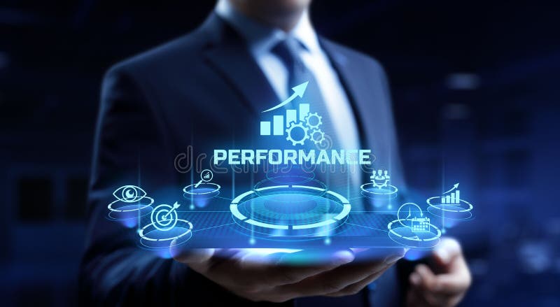 Performance Management KPI Business Technology Concept on Vr Screen ...