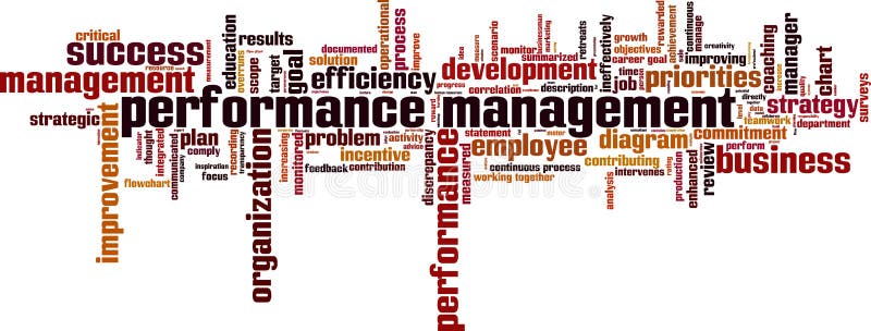 Performance Management Word Cloud Stock Vector - Illustration of ...
