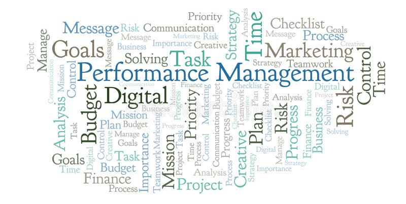 Performance Management Word Cloud, Made with Text only Stock ...