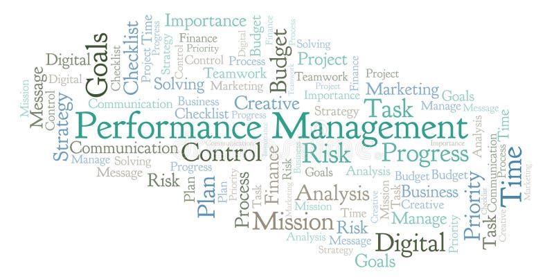 Performance Management Word Cloud, Made with Text only. Stock ...