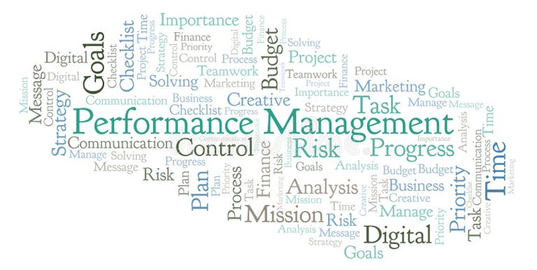 Performance Management Word Cloud, Made with Text only. Stock ...