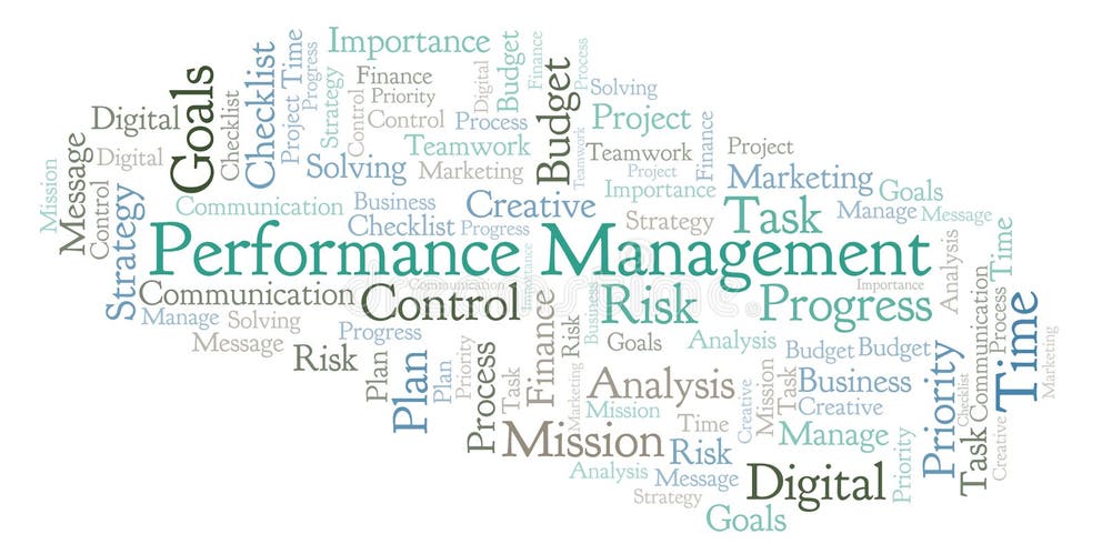 Performance Management Word Cloud, Made with Text only. Stock ...